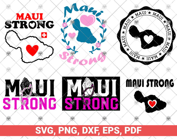 Maui Strong svg Bundle, Hawaii Maui Strong Bundle SVG, Pray for Maui S ...
