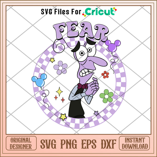 Inside out 2 fear SVG instant download – svg files for cricut