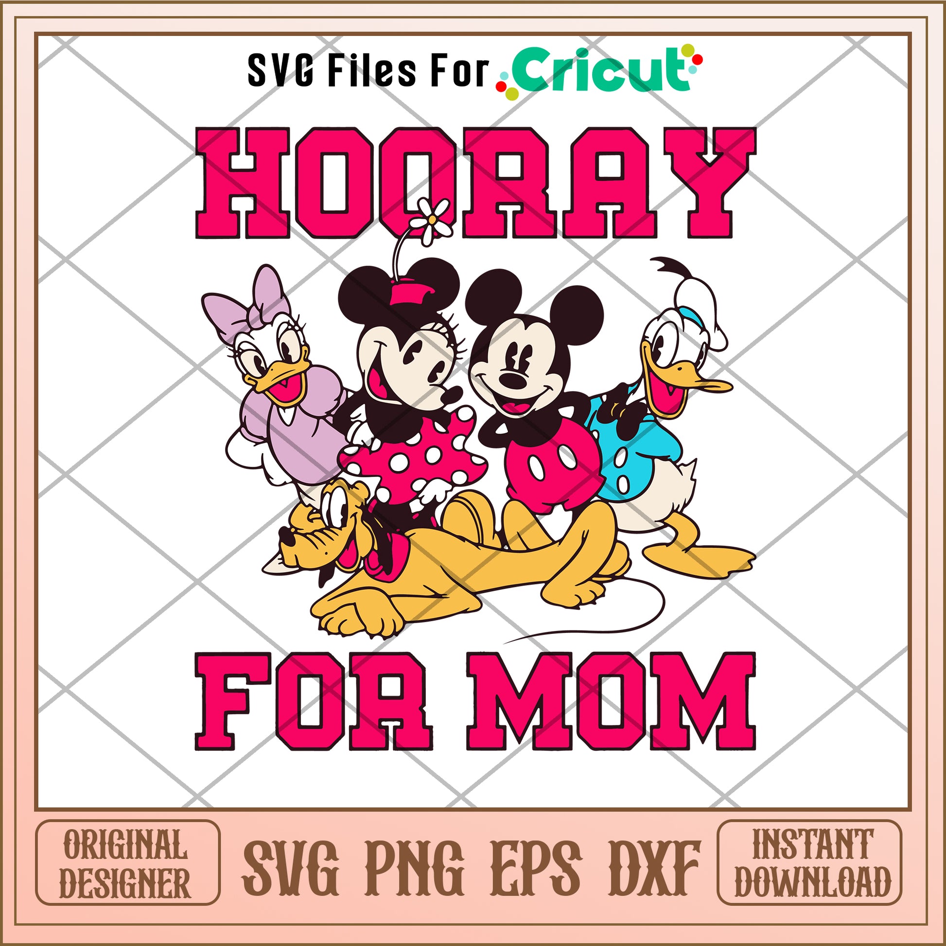 Mickey classic horray for mom SVG – svg files for cricut