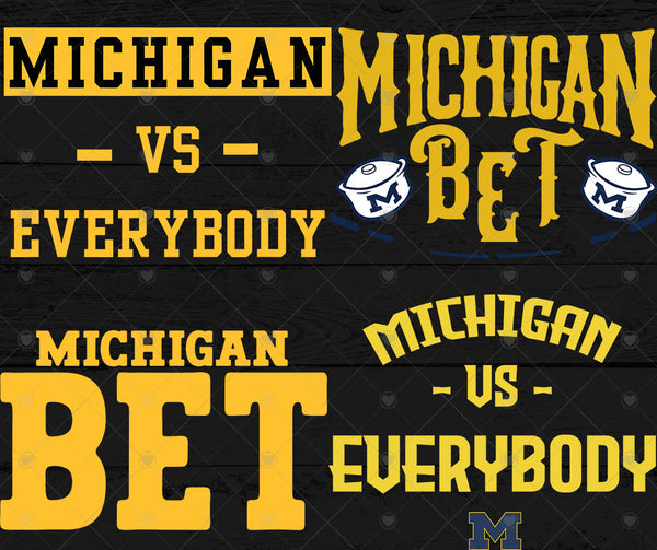 Michigan vs Everyone svg bundle, Michigan vs Everybody svg png, Univer ...