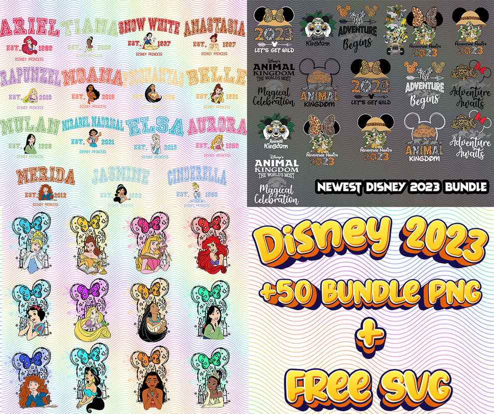 Disney 2023 Bundle PNG - Digital Download – svg files for cricut