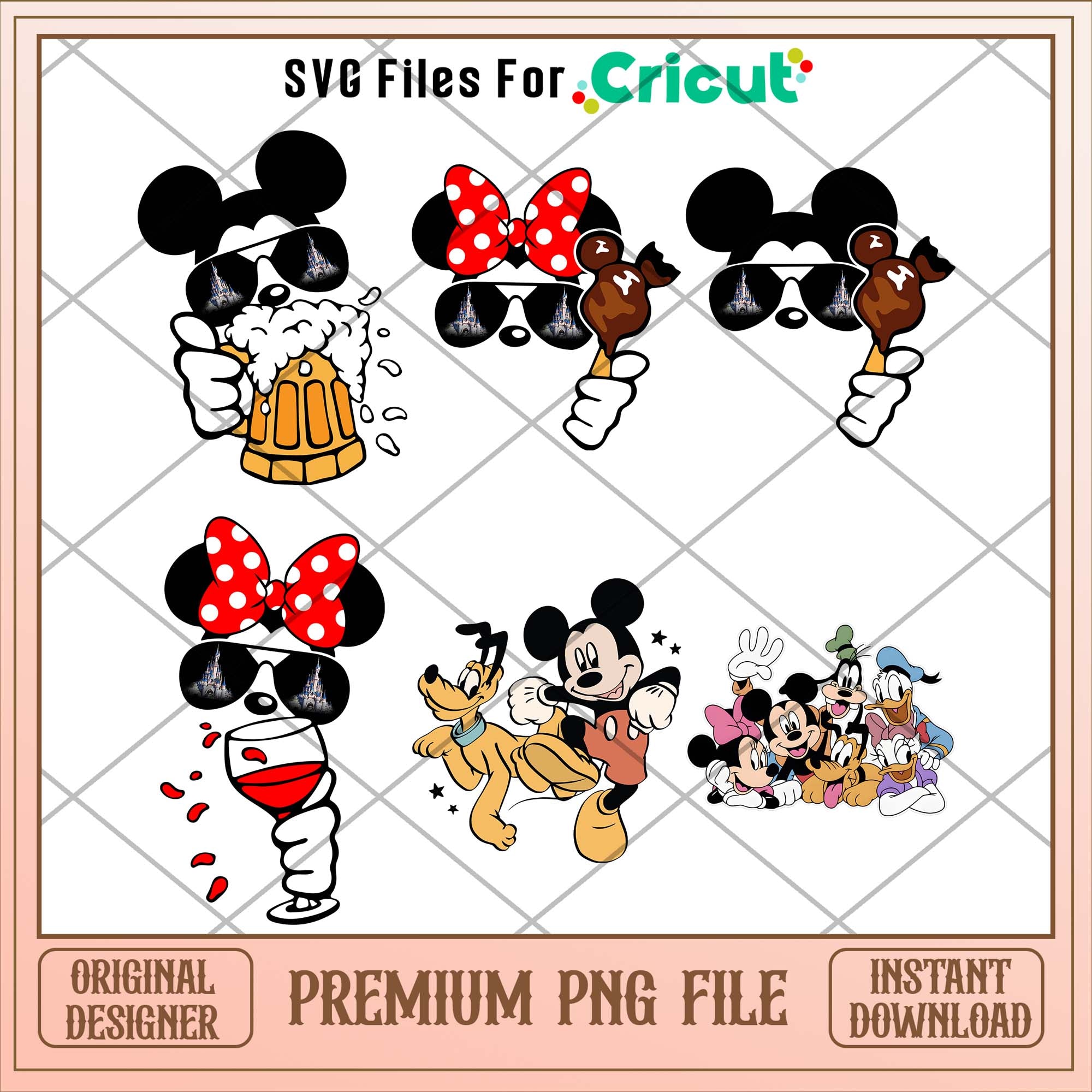 Disney Mickey mouse ears png bundle – svg files for cricut