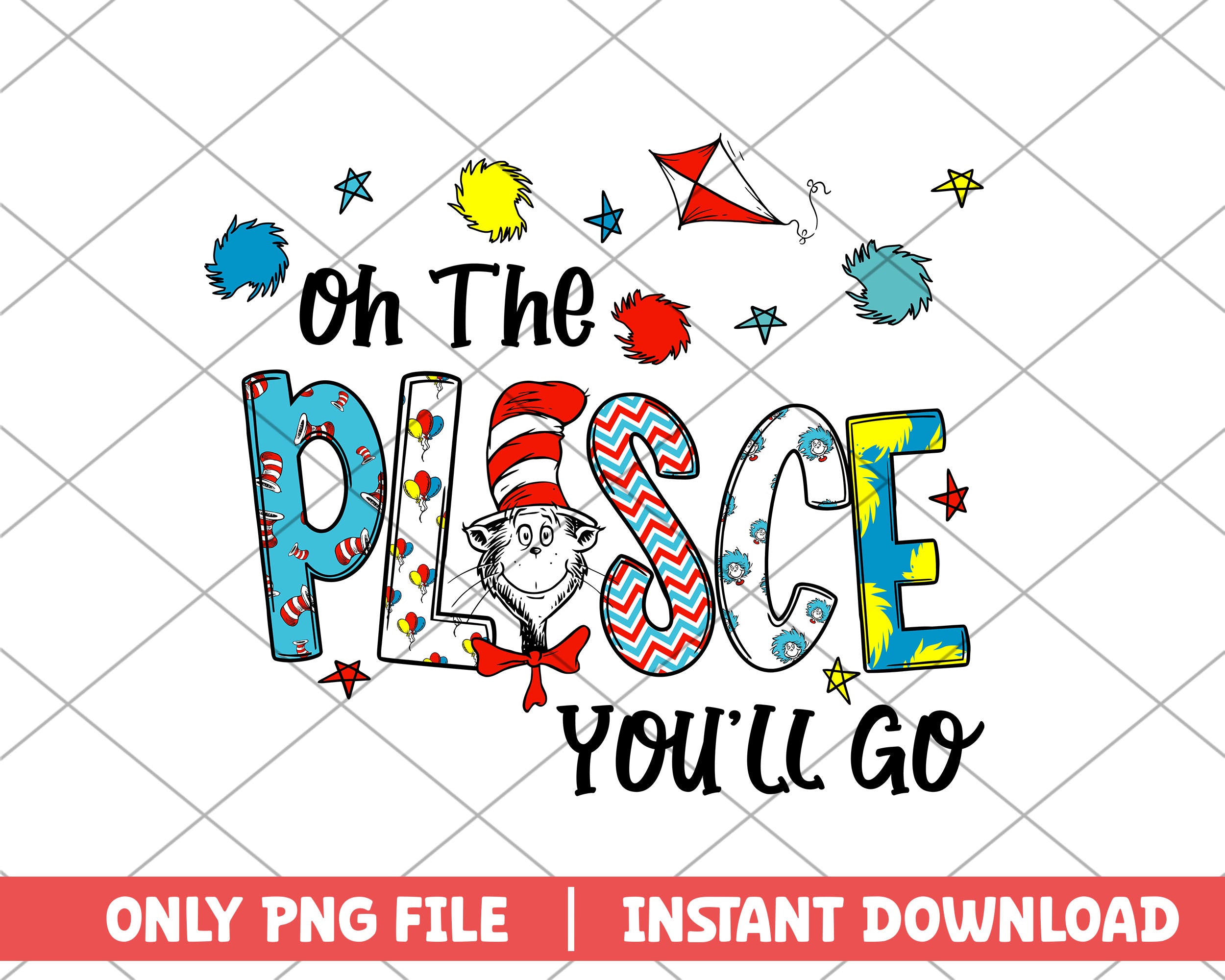 oh the places you'll go png – svg files for cricut
