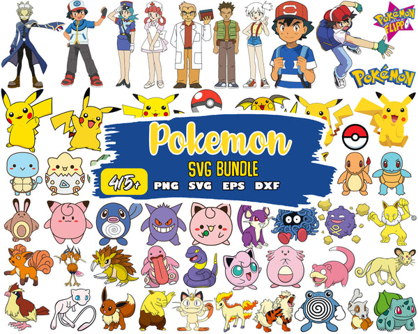 Pokemon anime characters bundle svg, pokemon anime svg – svg files for ...