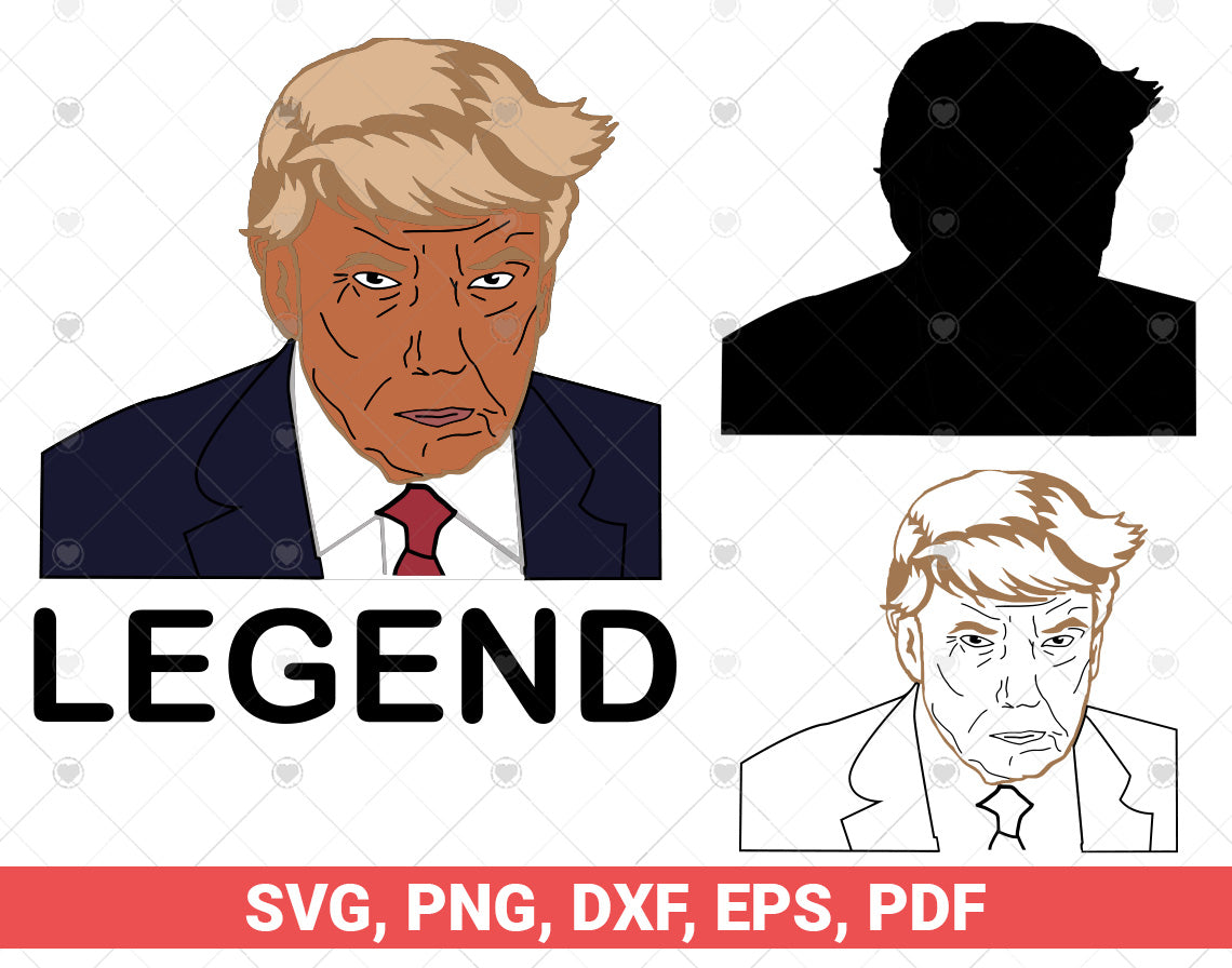 Trump Mugshot svg, Never Surrender Pro Trump, TRUMP MUGSHOT LEGEND svg ...