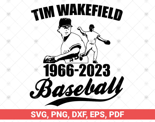 Tim Wakefield SVG, Tim Wakefield 1966-2023 vector – svg files for cricut