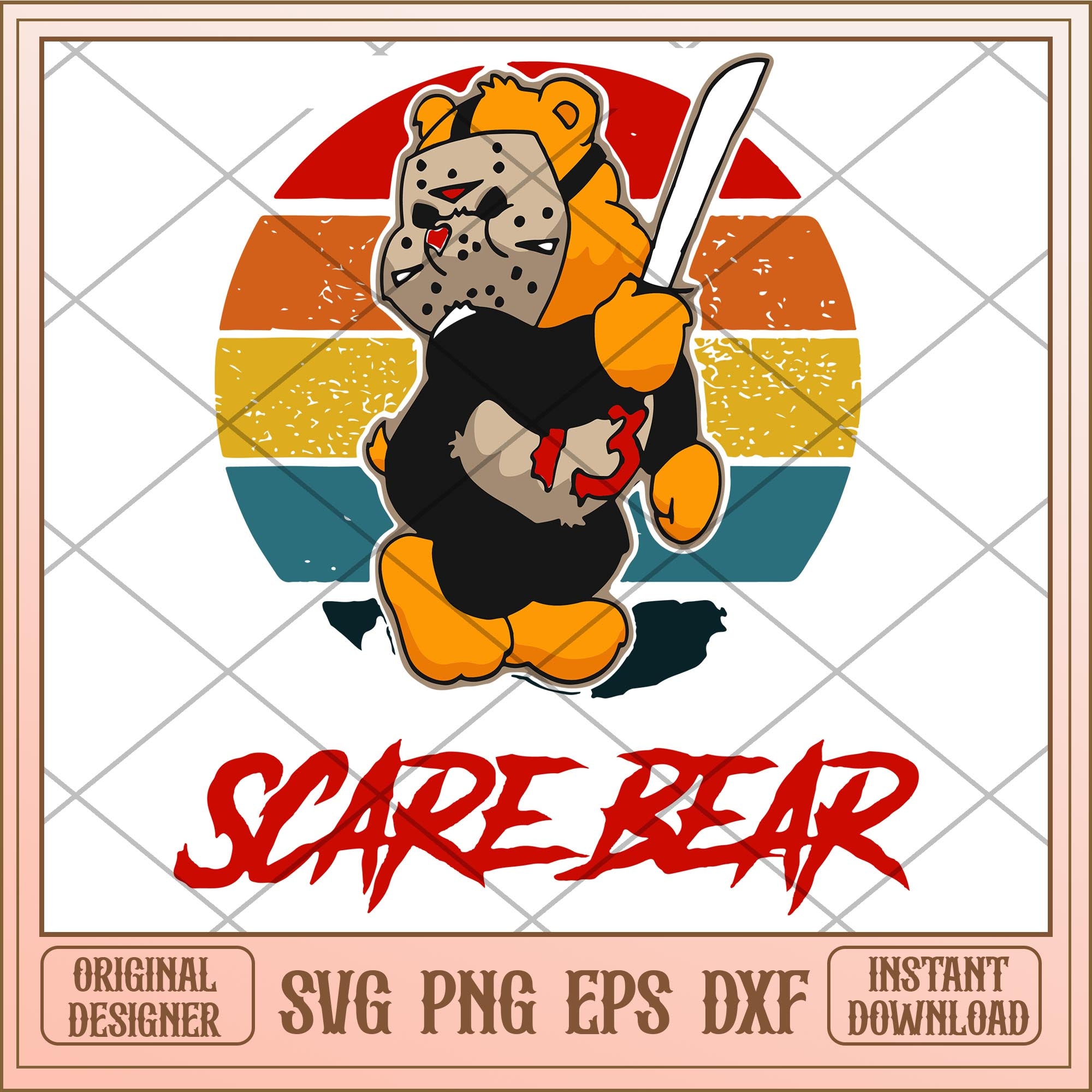 scare bear svg, Horror characters svg, digital download – svg files for ...