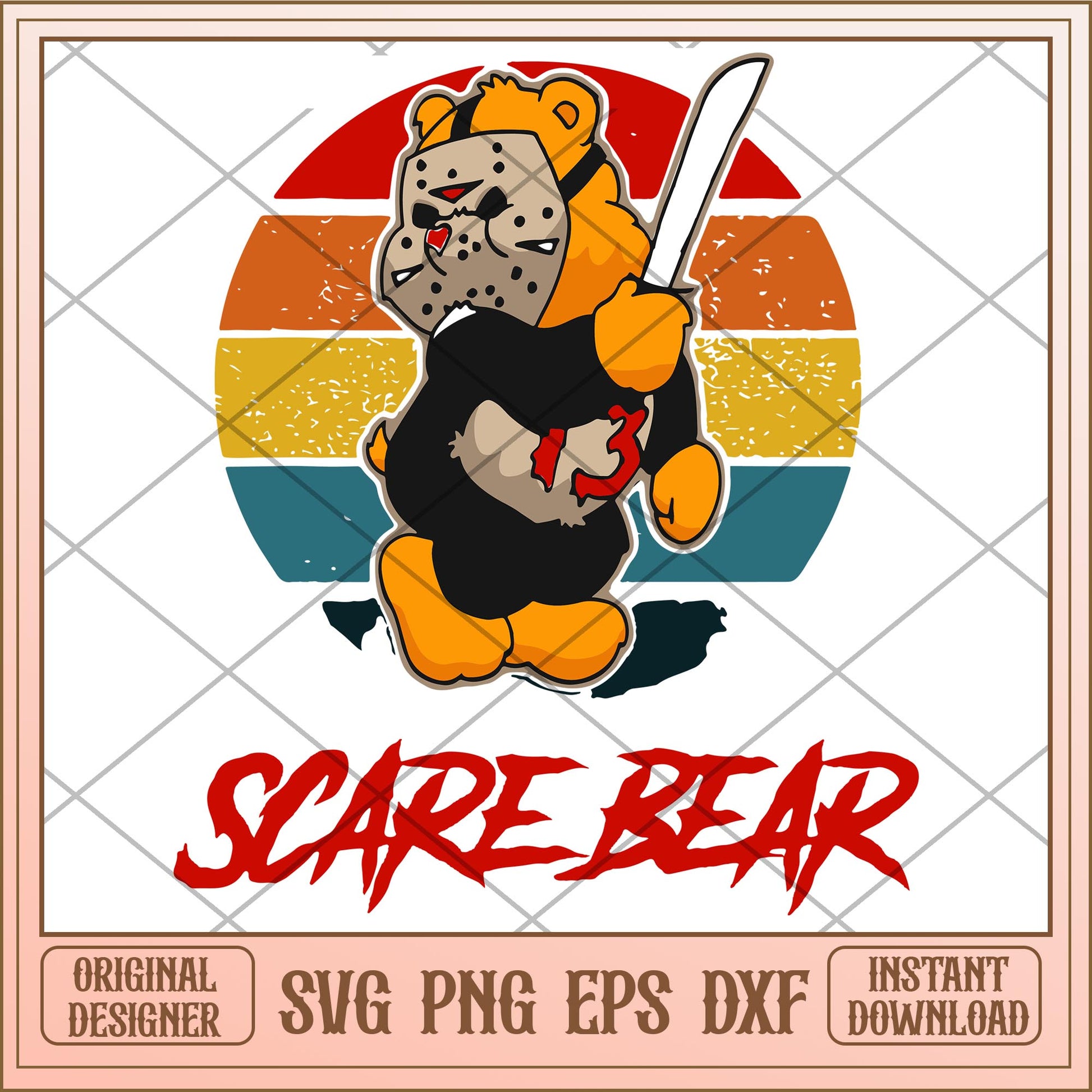 scare bear svg, Horror characters svg, digital download – svg files for ...