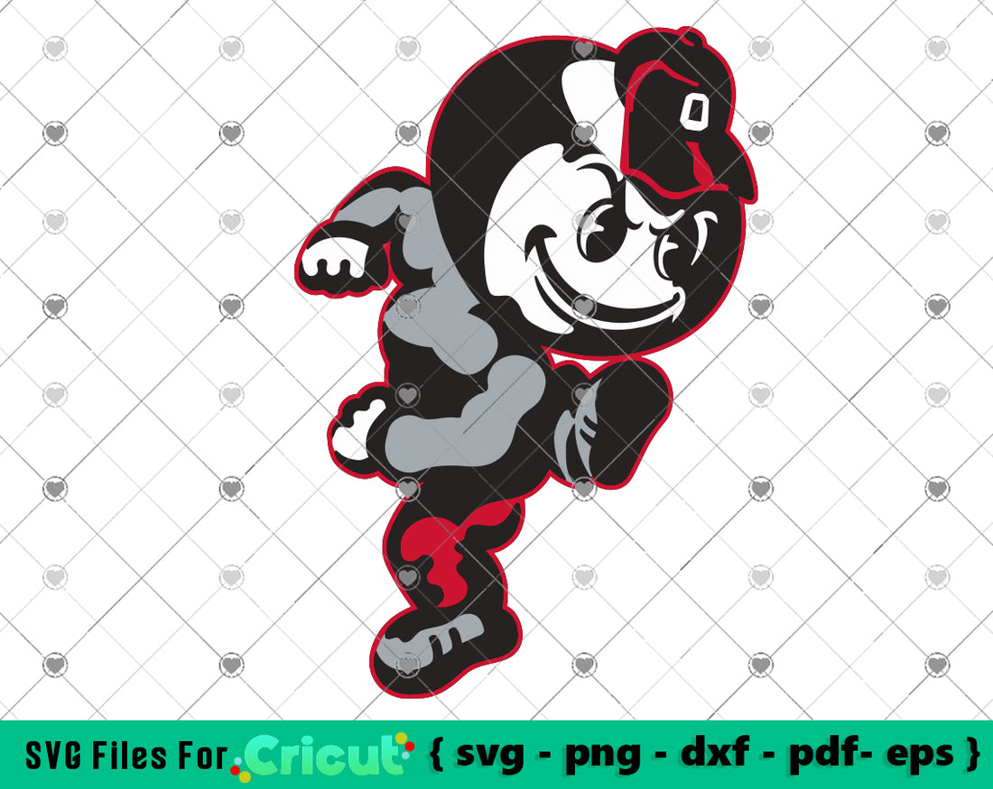 Vintage Brutus svg, Ohio State Buckeyes svg files for cricut, Ohio Sta