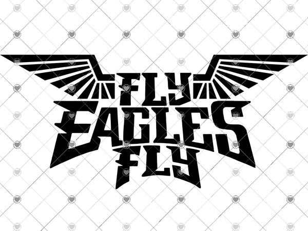Fly Eagles Fly Svg, Eagles Mascot Svg, Team Mascot Svg, School Spirit ...