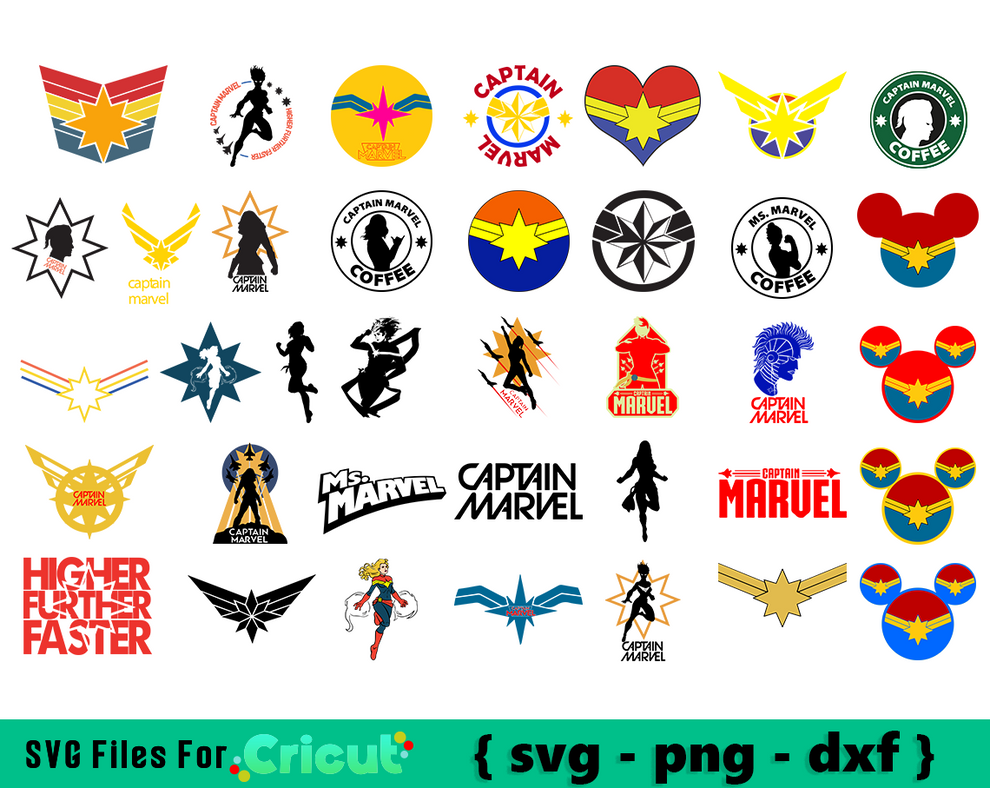 captain marval svg, captain marval svg files for cricut, captain marva